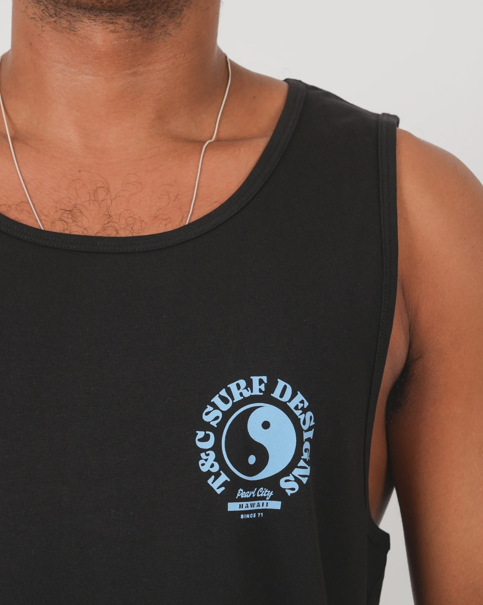 T&C SUNSET SINGLET - BLACK – Powerhousesurf