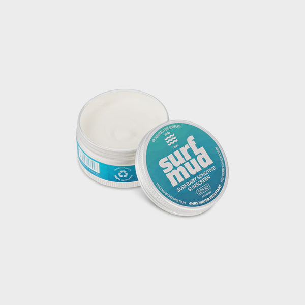 SURF-MUD Surfbaby Sensitive Sunscreen SPF30 100grm Tub - Powerhousesurf